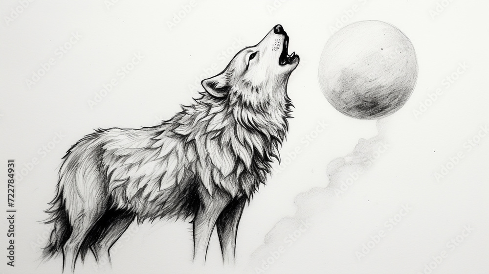 Mystical Werewolf in the Night Captivating Illustration for Fantasy and ...