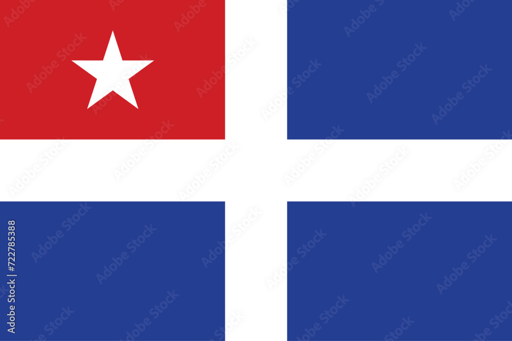 Flags of Crete. Flat element design. National Flag. White isolated ...