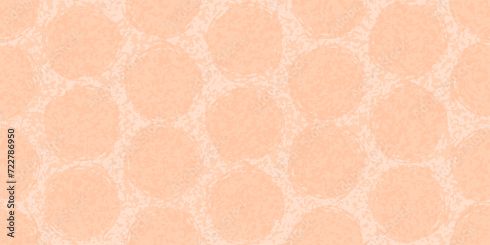 Peach fuzz circle spot pattern. Seamless background. Grunge polka dot ...