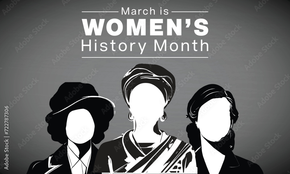 Women S History Month Design It Features Faceless Women Silhouette