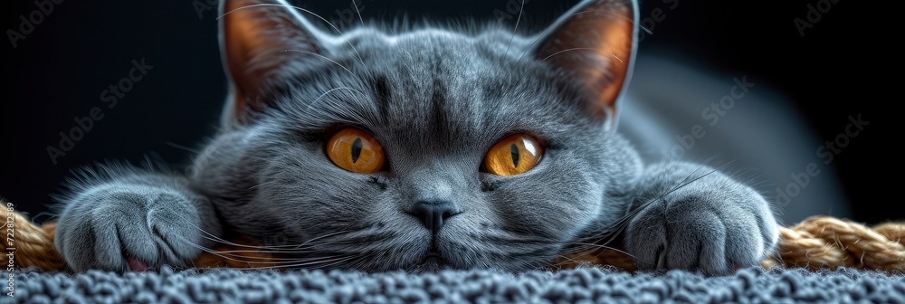 Cute Blue Tortie British Shorthair Cat, Desktop Wallpaper Backgrounds ...