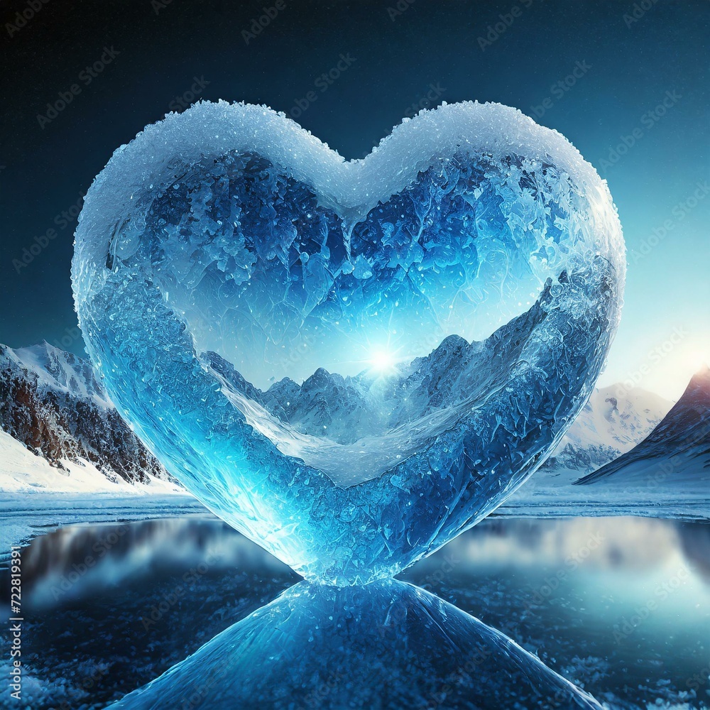 Elsa frozen heart Stock Illustration | Adobe Stock