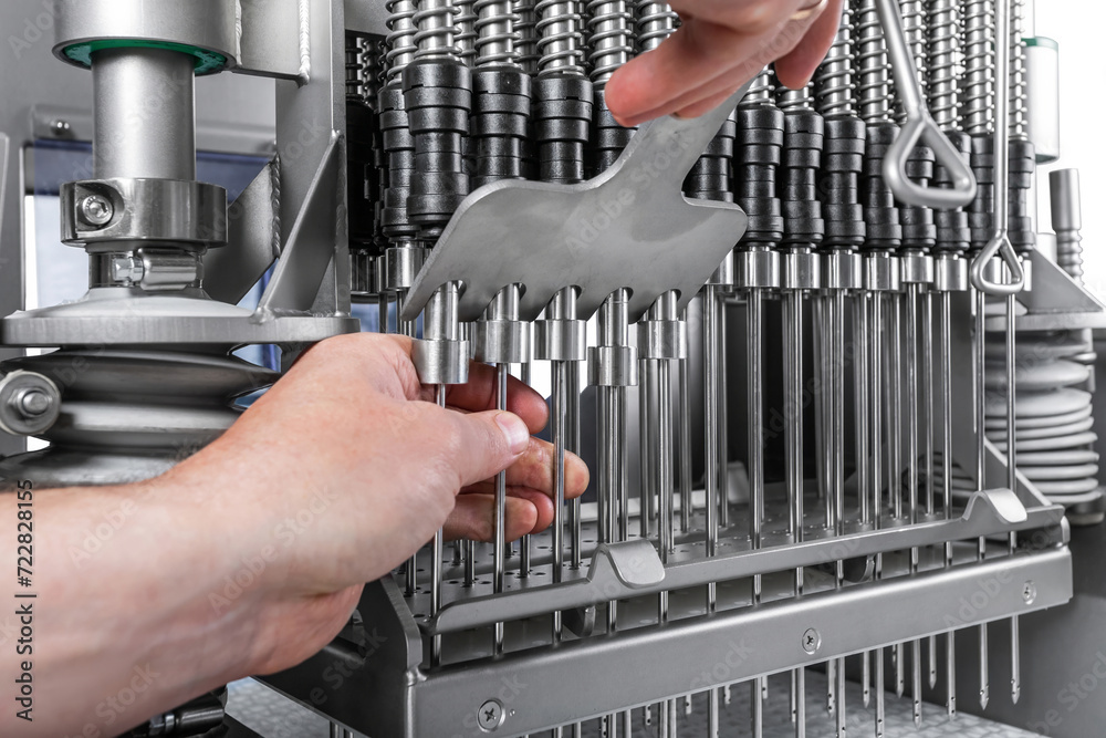 automatic meat injector, meat processing equipment, food production ...