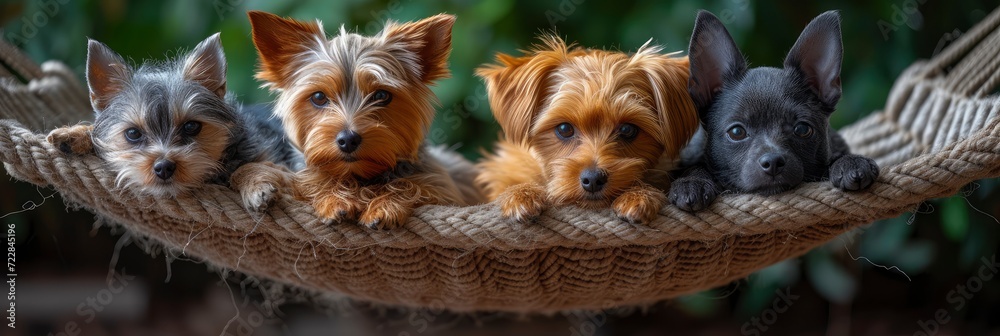 Banner Four Pets Hanging Paws Blank, Desktop Wallpaper Backgrounds ...