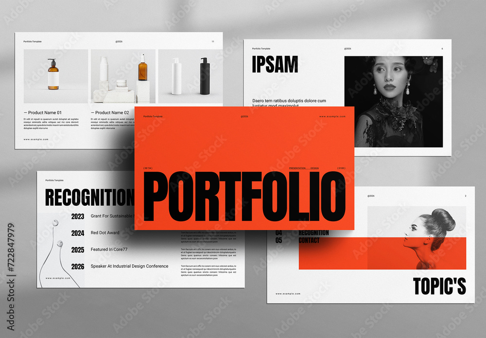 Design Portfolio Presentation Template Stock Template | Adobe Stock