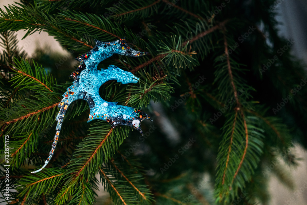 Resin Dragon Epoxy dragon ornament, symbolizing the upcoming 2024 ...