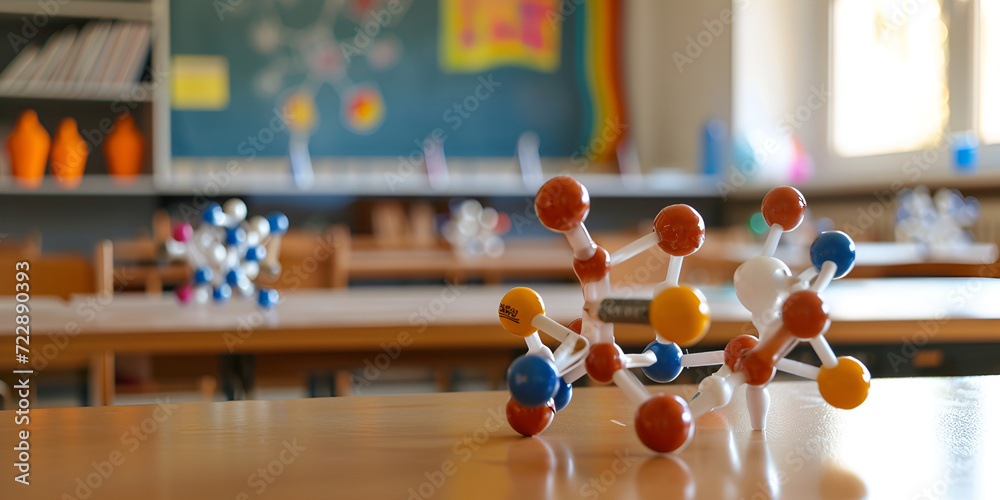 Water molecular model structure Tetrahedron Angular Bond, pedagogic ...