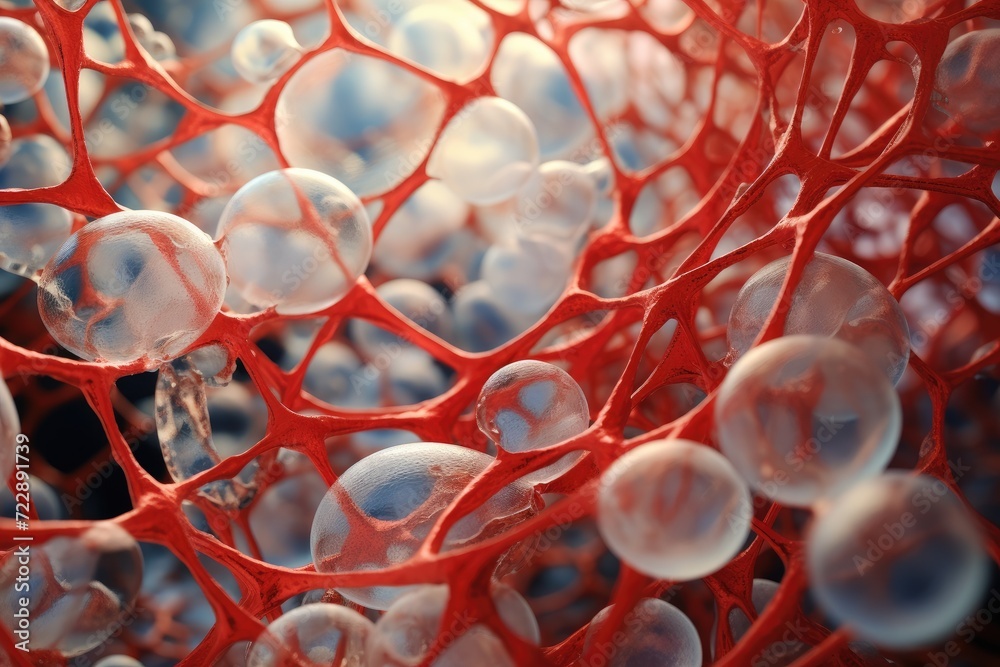 Extreme close-ups of cell membranes and walls. Stock Illustration ...