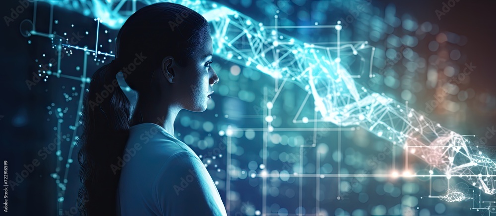 Gene examination results Grey haired wrinkled experienced researcher ...