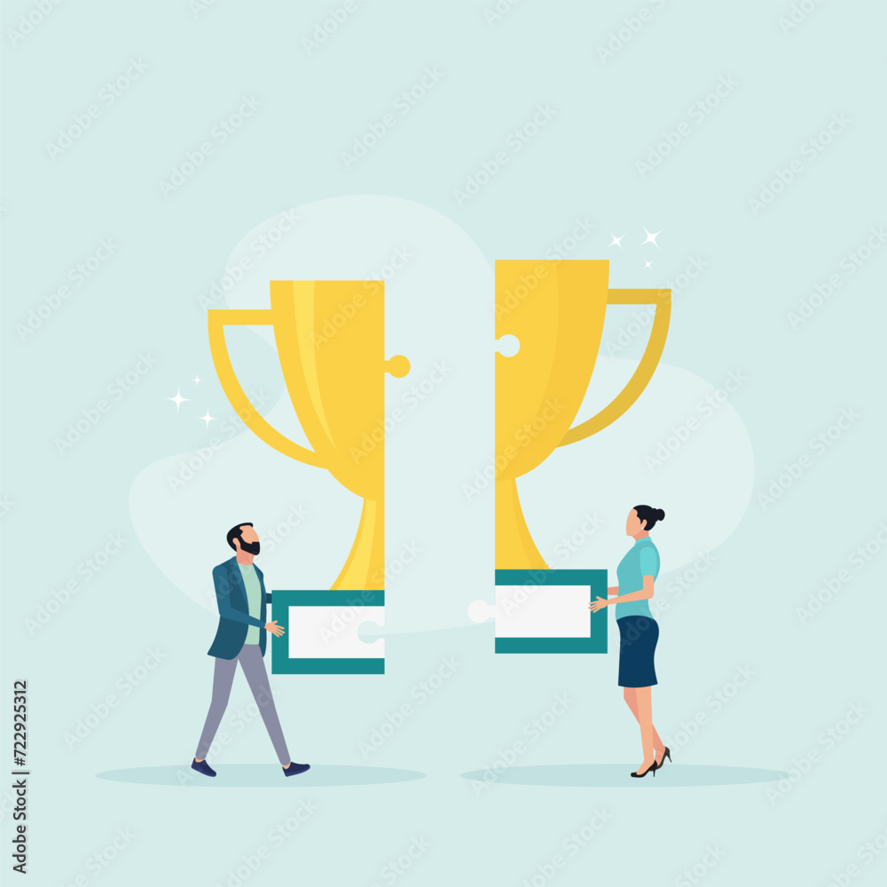 Win-win situation, agreement or solution to win together, solution to ...