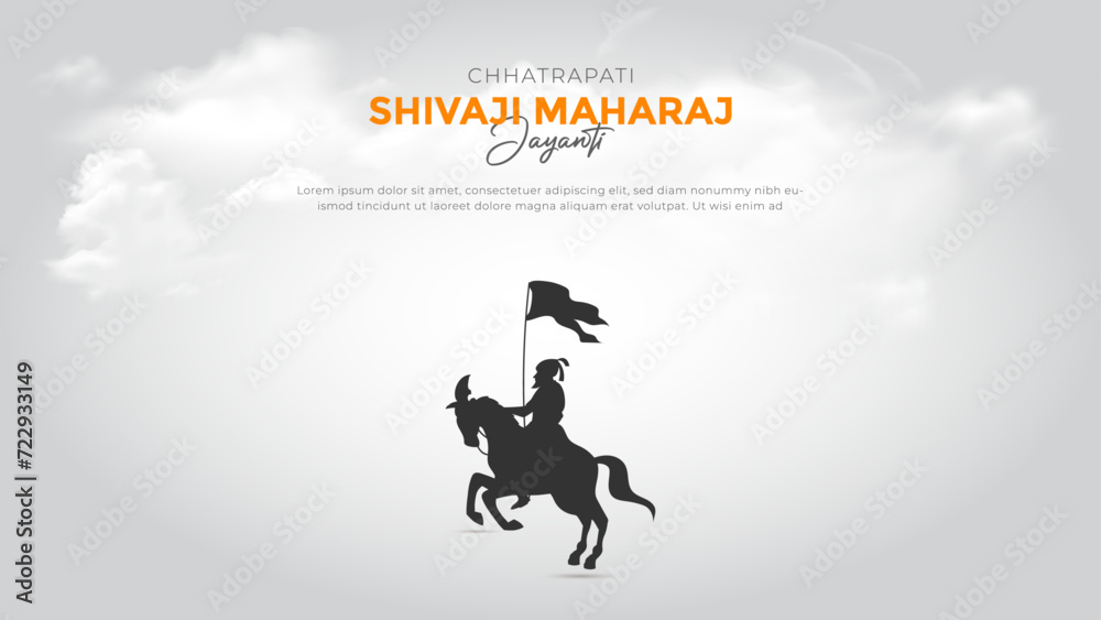 Happy Chhatrapati Shivaji Maharaj Jayanti Banner Design. Shivaji ...