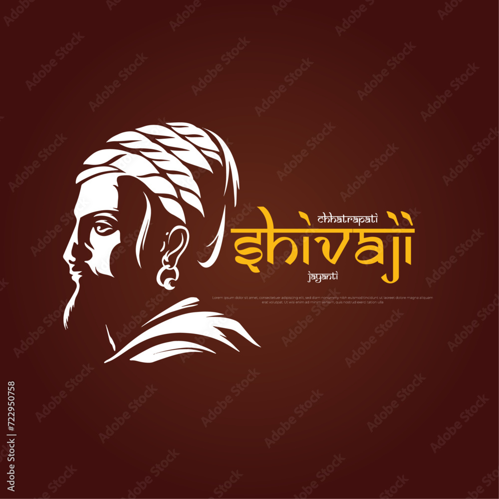 Happy Chhatrapati Shivaji Maharaj Jayanti Banner Design. Shivaji ...