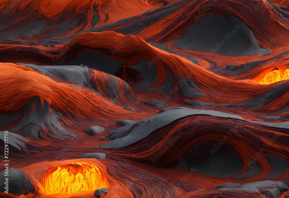 Lava texture fire background rock volcano magma molten hell hot flow ...