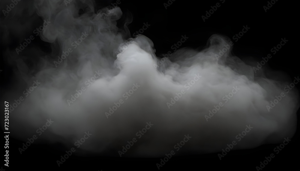 Smoke black ground fog cloud floor mist background steam dust dark ...