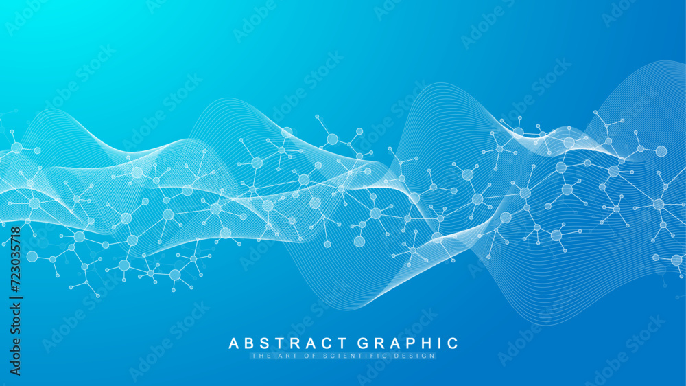 DNA Abstract Background with Deoxyribonucleic Acid Structure and Cell ...
