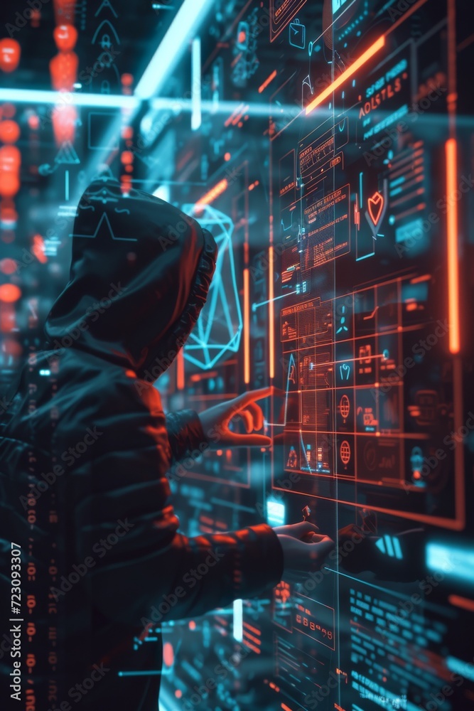 A 3D illustration of a cybersecurity analyst identifying a phishing ...