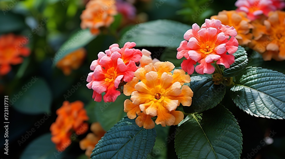 Lantana Camara, lantana, Spanish flag, Shrub Verbena, bandera española ...