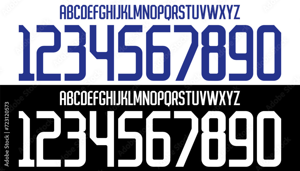 Vetor de font vector team kit sport style font. FC København font ...