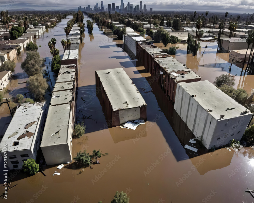 Urban Disaster - Los Angeles Flood, Collapsed Buildings, Rescue Teams ...