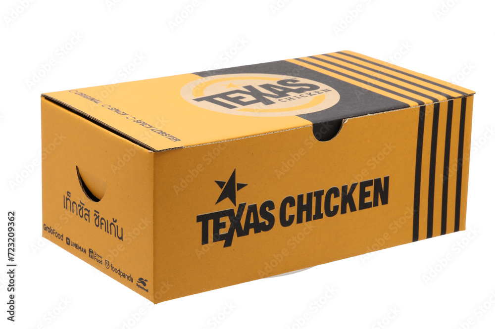 Bangkok, Thailand - January 28 2024 : Packaging of Texas Chicken a fast ...