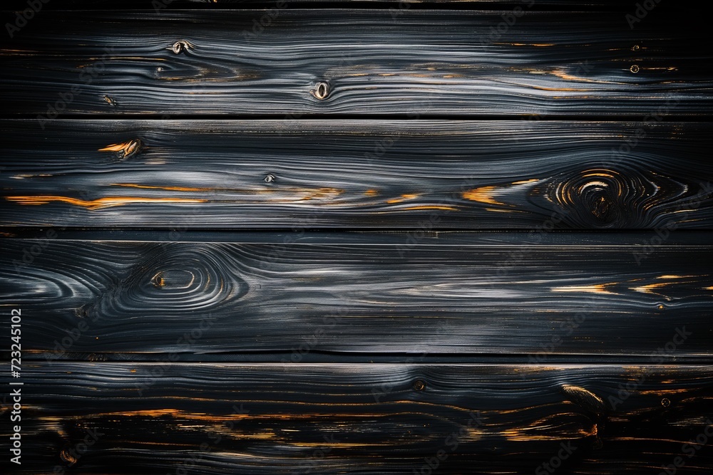 This high-resolution image showcases the beauty of a black wooden ...