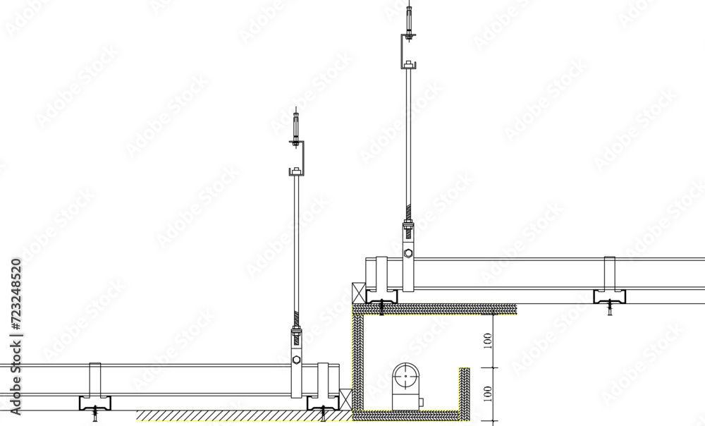 Vector sketch illustration of architectural design details for ...