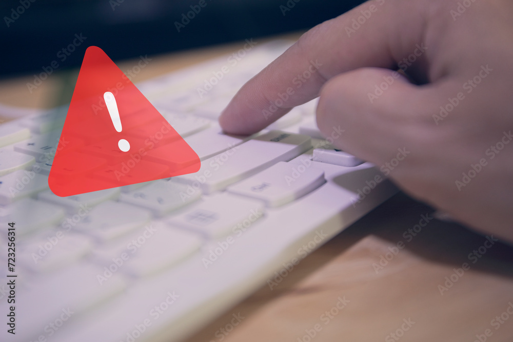 problem alert , malware and virus detection warning , security ...