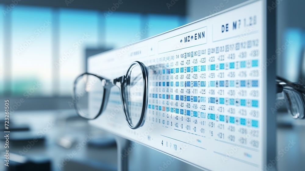 Chinese version of the visual acuity chart, with "Standard logarithmic ...
