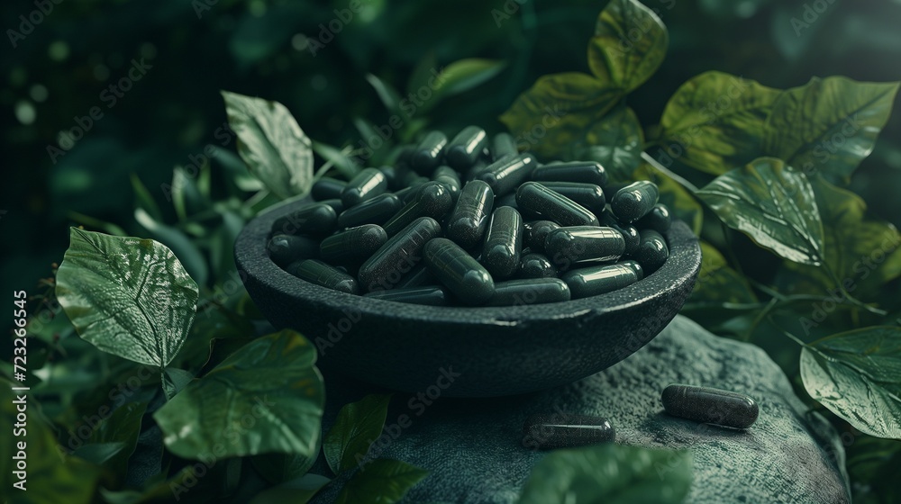 A visual concept showcasing magnesium supplement pills, essential for ...