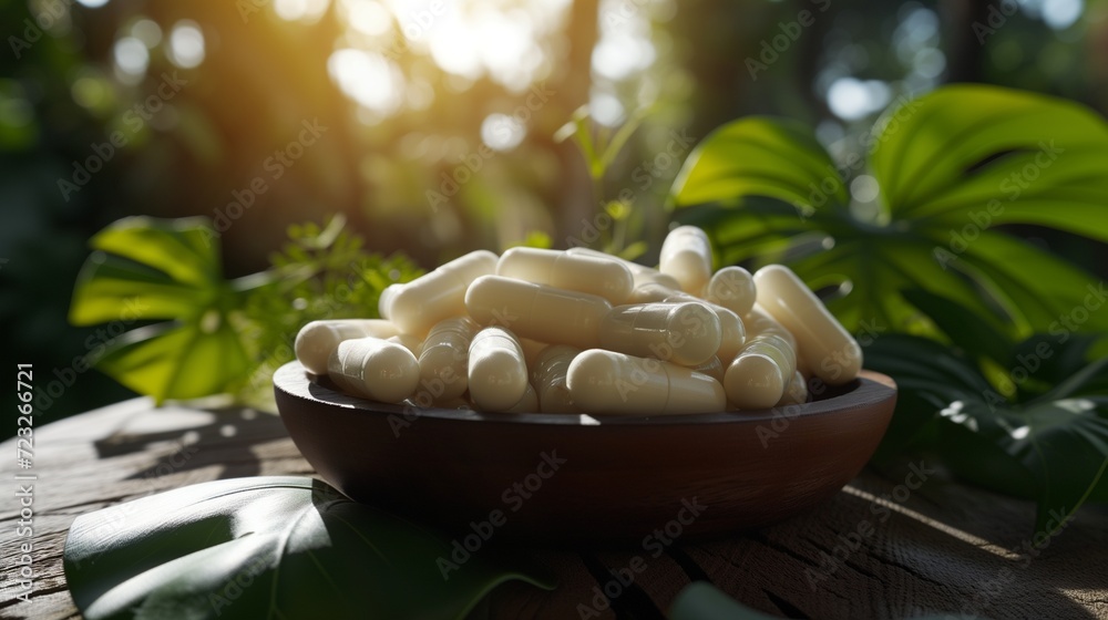 A visual concept showcasing magnesium supplement pills, essential for ...