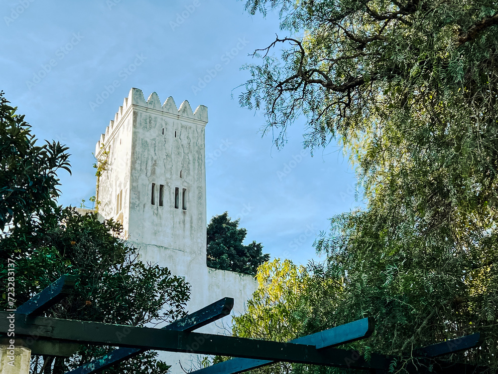 Tangier, Morocco - December 29, 2023: Streetscapes and building facades ...