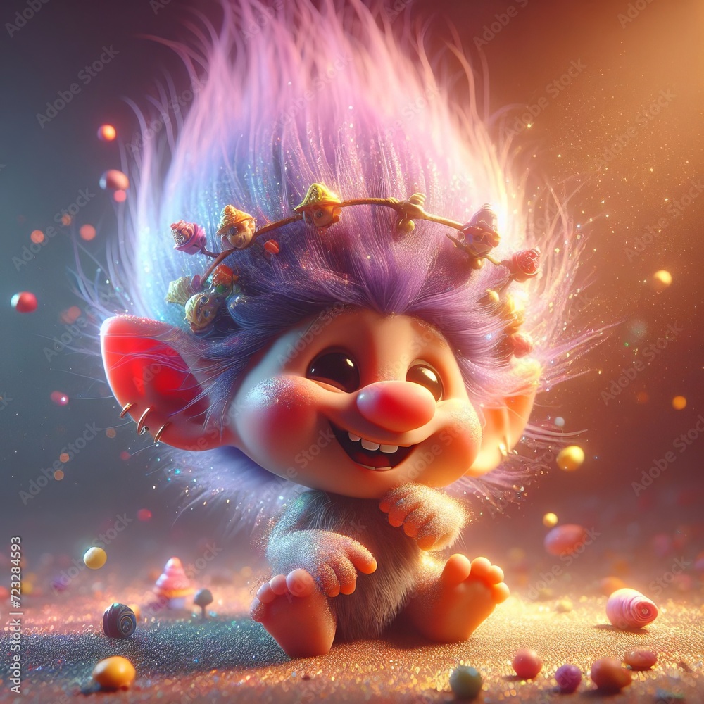 Illustrated little dwarf character from movie scene Stock Illustration ...