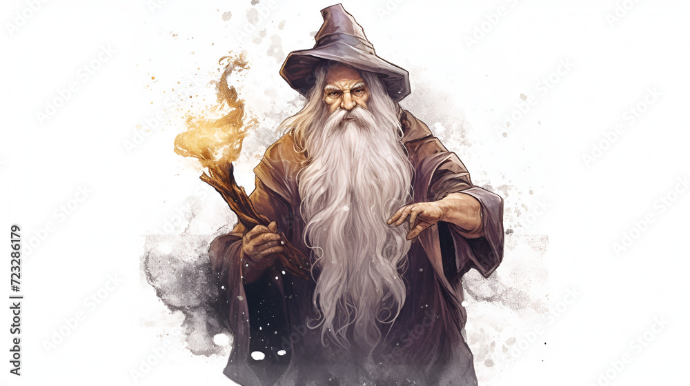 Beautiful Wizard Design, Perfect for your Project or Wallpaper, Ai ...