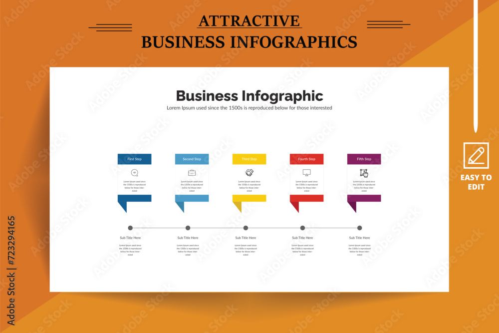 infographics business template 2024, company profile, paper infographic ...