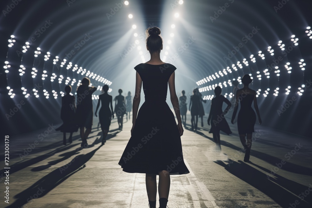 Fashion Show Featuring Stunning Models With Focused Background ...