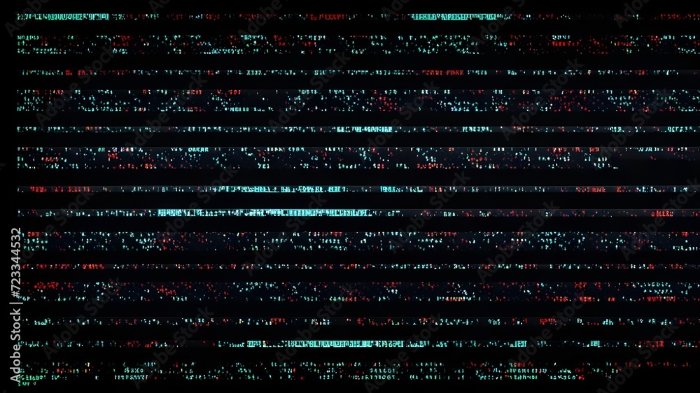 Binary Code Background Loop Virus Attack Screen Computer Cyber Attack Virus Code Screen