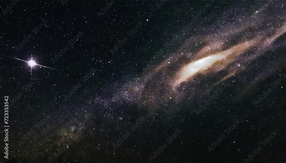 galaxy and constellation in deep space stars and far galaxies ultra ...