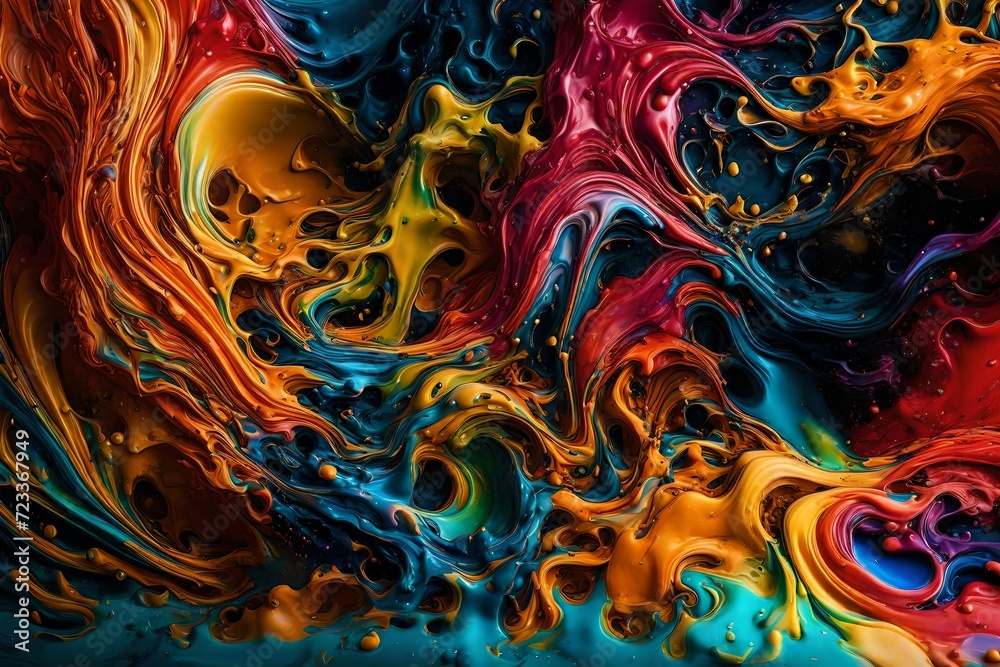 A Captivating Dive into a World of Vivid Hues, Where an High-Definition ...