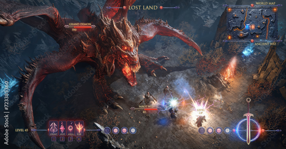 generic UI design totally done by the contributor for a middle ages ...