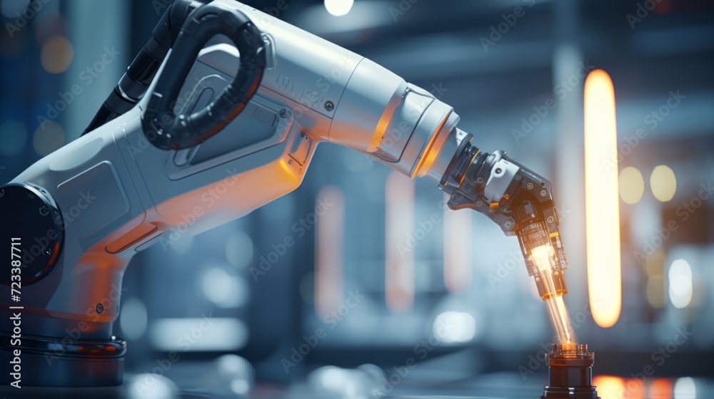 Automated robotic or industry 3d manipulator positioner Isolated on ...