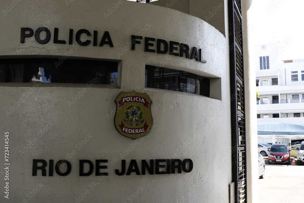 Federal Police of Brazil headquarters main building. Brazilian federal ...