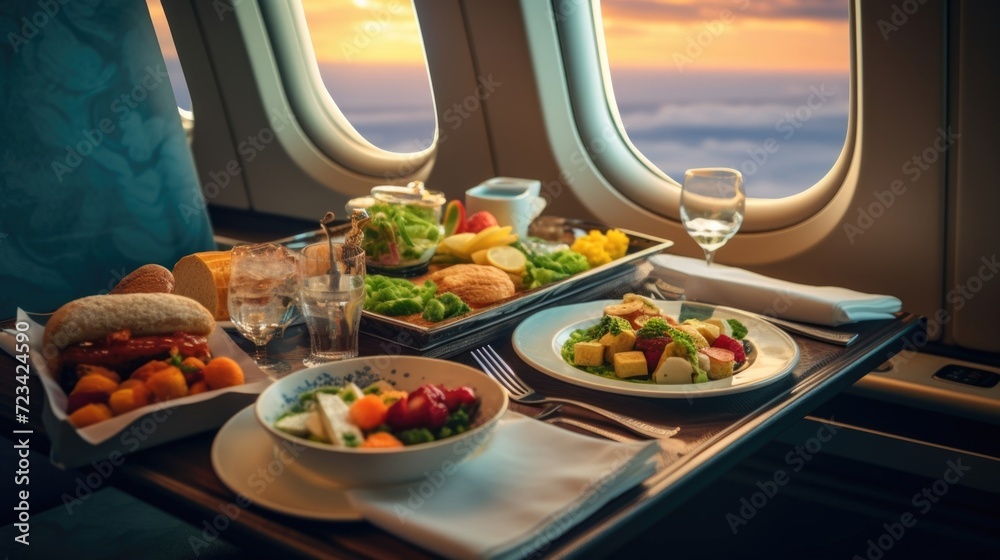 Elevate your dining experience to new heights with a private jet flight ...