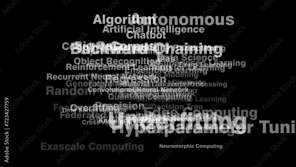 Technology uses ai lettering with machine learning neural network and deep learning to create ...