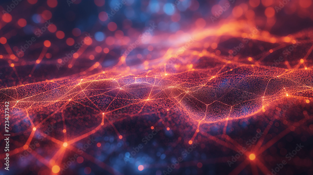 Computer Generated Image of Abstract Structure With Geometric Shapes ...