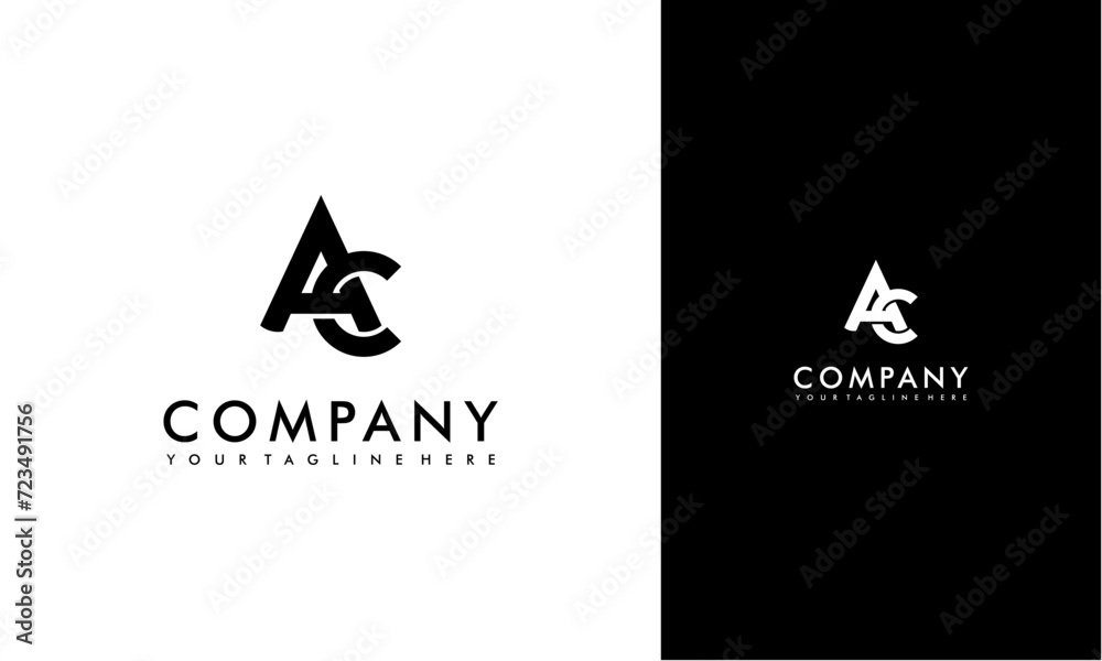 A C initial logo concept monogram,logo template designed to make your ...