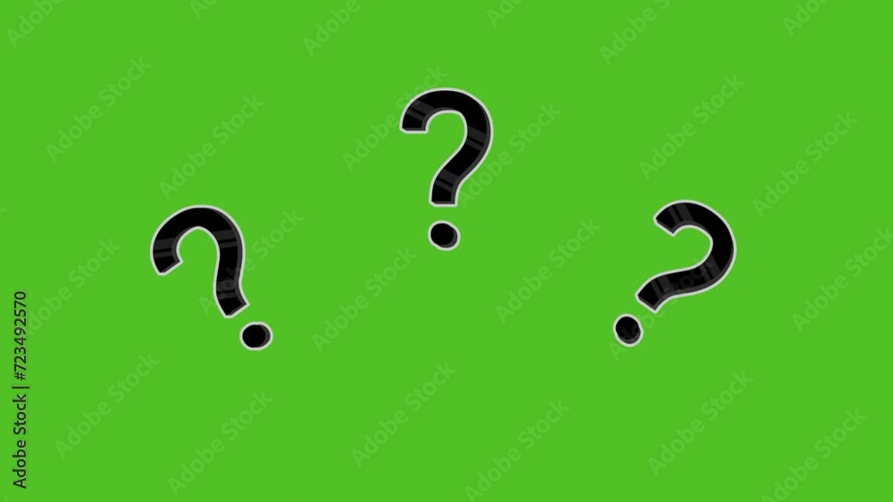 Animated question marks video for web design. Why asking. Questioning ...