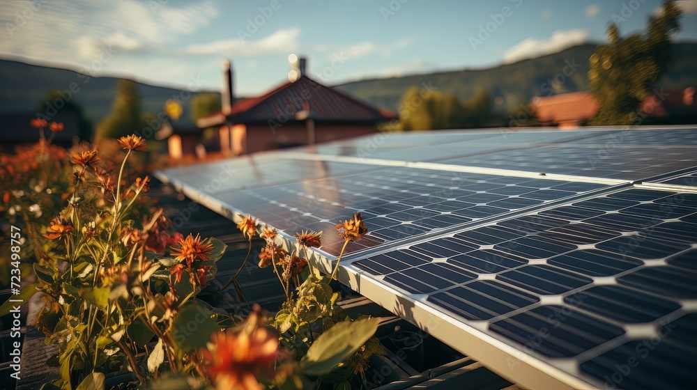 Panel solar energy photovoltaic power roof sun home cell system ...