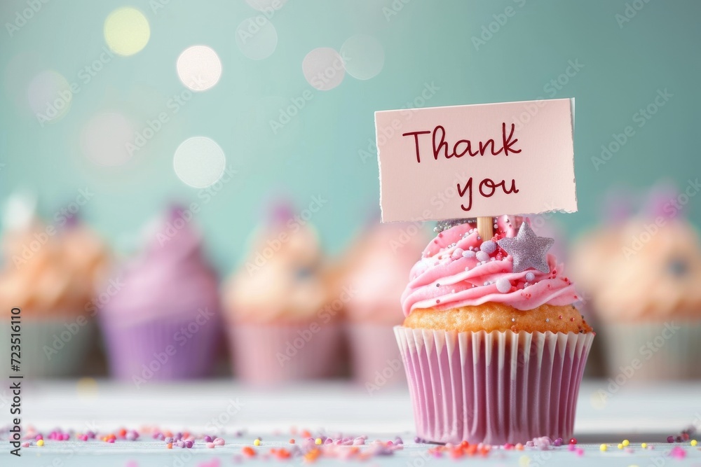 Sweet Appreciation: Thank You Cupcake. A delicious cupcake with pink ...