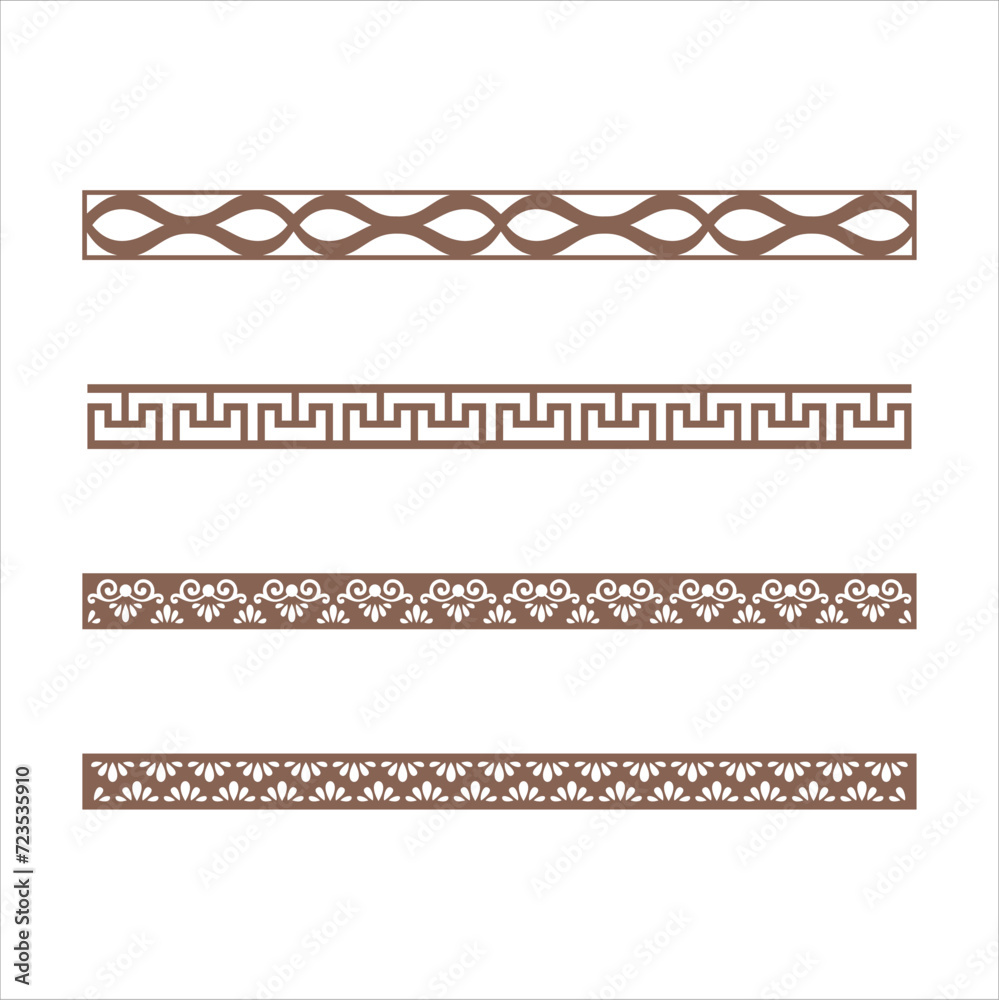 VECTOR BORDER DESIGN FOR CNC LASER CUTING FILE Stock Vector | Adobe Stock