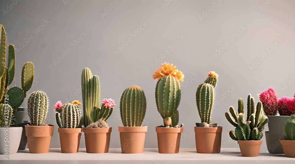 The realistic images are very realistic. Potted cacti are ornamental ...